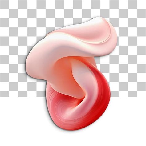 Premium Psd Abstract 3d Organic Shape Fluid