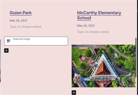 Featured Image Block Enable Option To Upload An Image Within The Placeholder · Issue 35689