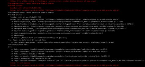 Unknownerror Session Deleted Because Of Page Crash From Tab Crashed · Issue 20 · Elgaludocker