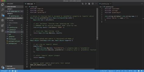 a simple guide to load c c code into node js javascript applications