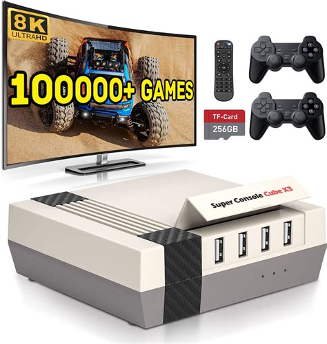 Kinhank Retro Game Console With 100000 Games Super Console Cube X3