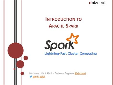 introduction to apache spark ppt