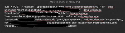 how to create external oauth token using azure ad on behalf of the user