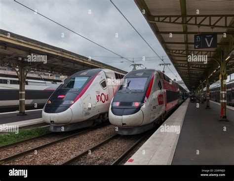 Sncf Train A Grande Vitesse Tgv Trains At Paris Lyon Station