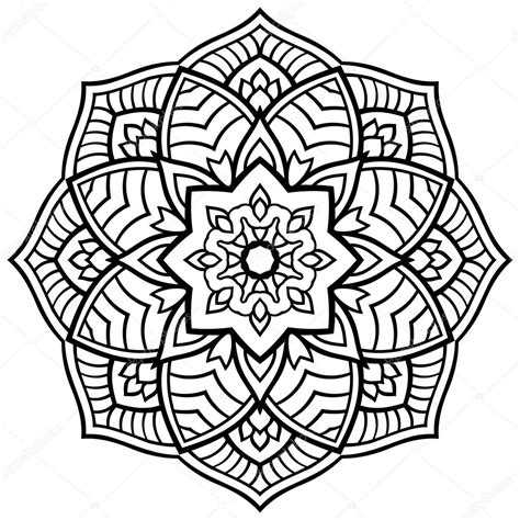 Vector Simple Mandala — Stock Vector © Matorinni 108450168