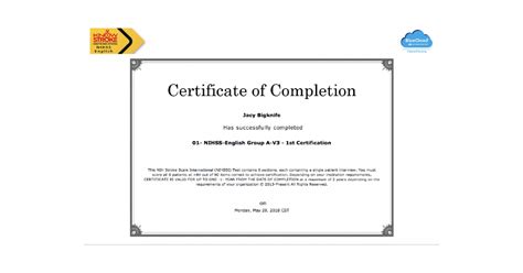 Nih Stroke Scale Certification Blue Cloud Cloud Integration Tips