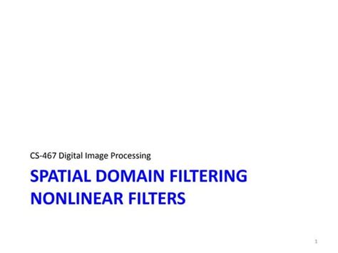 Spatial Domain Filteringpdf