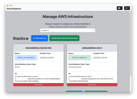 view infrastructure omicspipelines