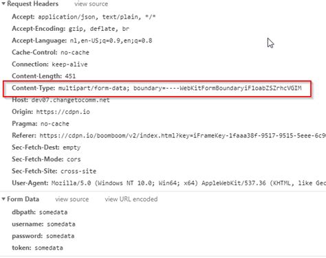 Post Formdata With Application X Form Urlencoded Is Changed To