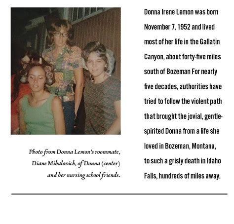 Unsolved Montana Who Killed Donna Lemon