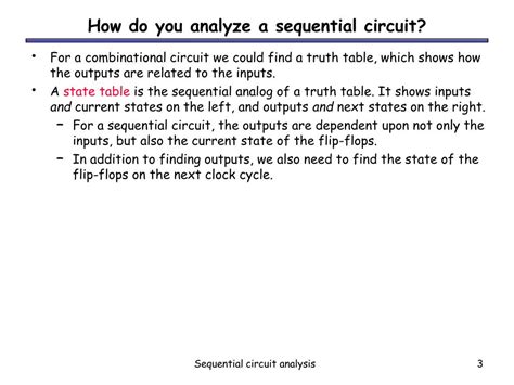 PPT Sequential Circuit Analysis PowerPoint Presentation Free