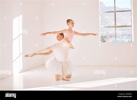 Fitness Support And Ballet Teacher Training Ballerina Helping With