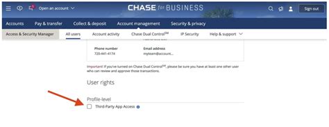 How To Provide Access To Chase