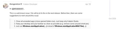 Switch To Windows Failed Because Timeout Error Bugs Report Katalon Community