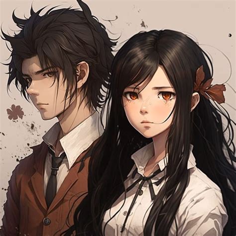 Аниме ава парень с девушкой Аниме Аниме девушка Короткие волосы