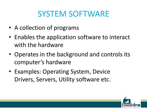 System Software Vs Application Software Pptx