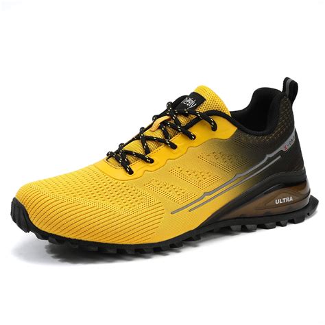 Kricely Mens Trail Running Shoes Fashion Walking Hiking Sneakers For