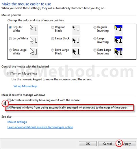 How To Disable Aero Snap In Windows 7