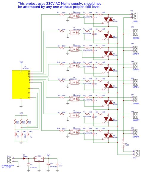 Microcontroller Based Running Light Controller Oshwlab
