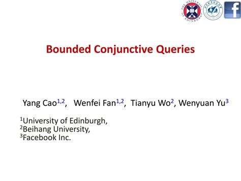 Ppt Bounded Conjunctive Queries Powerpoint Presentation Free Download Id6297509