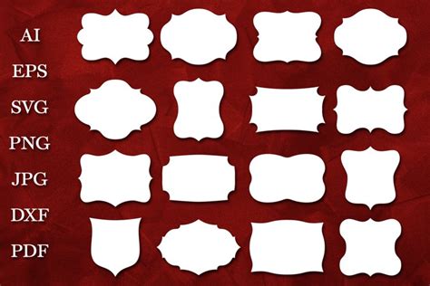 Label Shapes Svg Labels Design Label Shapes Template Svg