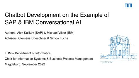 pdf chatbot development on the example of sap and ibm conversational ai