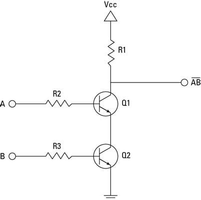 Electronics Projects How To Create A Transistor NAND Gate Circuit Dummies