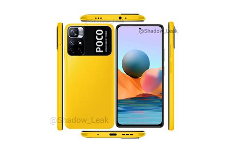 POCO M4 Pro 5G Leaked Render Emerge To Showcase Its Attractive Yellow Variant Gizmochina