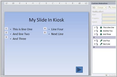 Amazing Powerpoint Techniques Click Animation In Kiosk Mode