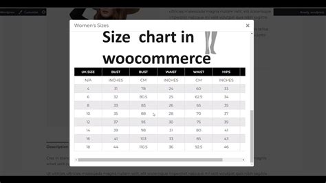 Add Size Chart Woocommerce At Katherine Lederman Blog