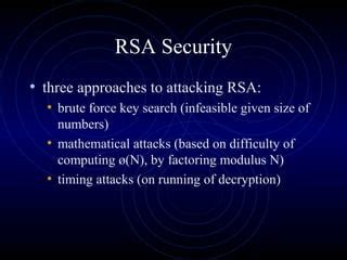 RSA Algorithm Public Key Cryptography PPT