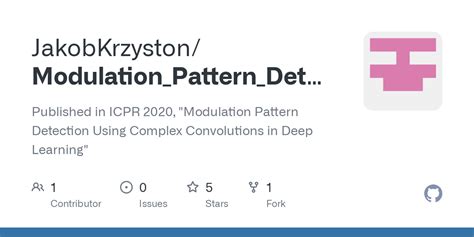 Github Jakobkrzystonmodulationpatterndetectionusingcomplex