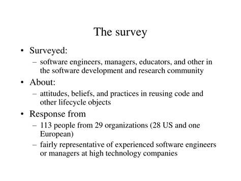 Ppt Sixteen Questions About Software Reuse Powerpoint Presentation Free Download Id3112715