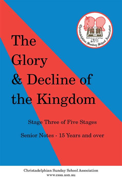 Senior Notes Stage 3 Christadelphian Sunday School Association