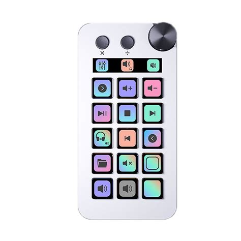 Streamdeck Mini Visual Keyboards 15 Key And 2 Rotary Controls For