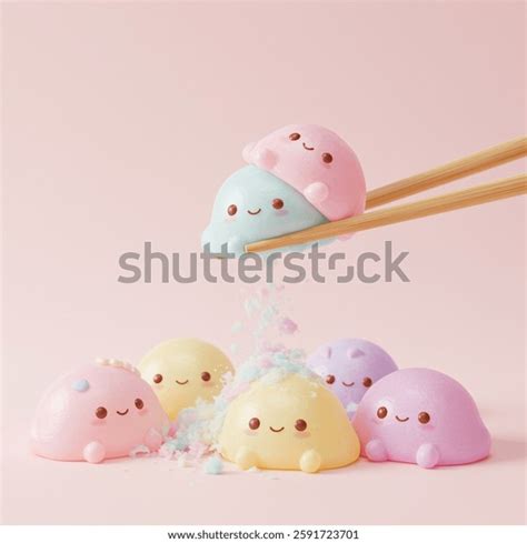Kawaii Squishy Blob Characters Shaped Like Ai Generated Image 2591723701 Shutterstock