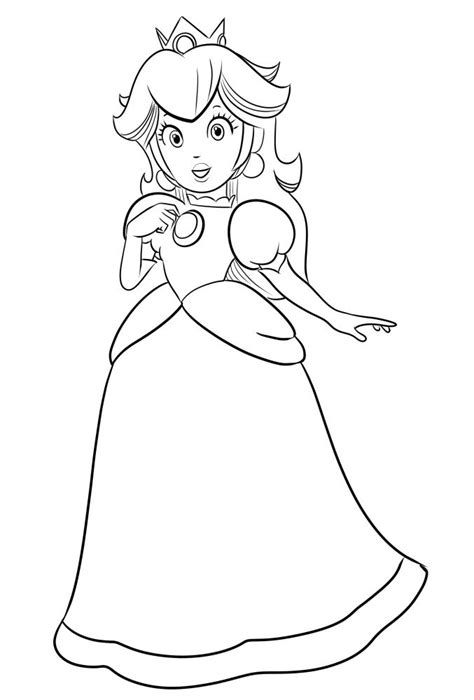 Desenho De Princesa Peach De Super Mario Bros Para Colorir Images The