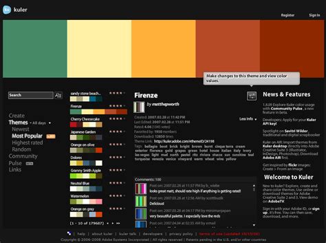 Kuler Create Color Schemes Not Only For The Web