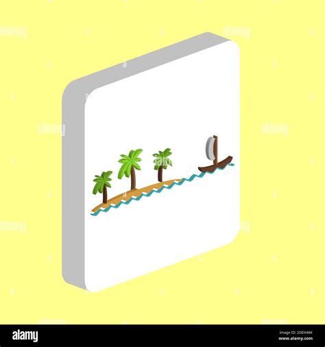 Island Simple Vector Icon Illustration Symbol Design Template For Web Mobile Ui Element