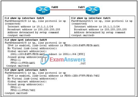 Refer To The Exhibit OSPF And OSPFv Have Been Configured On Routers R And R However They