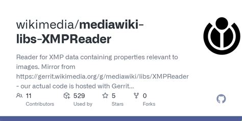 Github Wikimediamediawiki Libs Xmpreader Reader For Xmp Data Containing Properties Relevant
