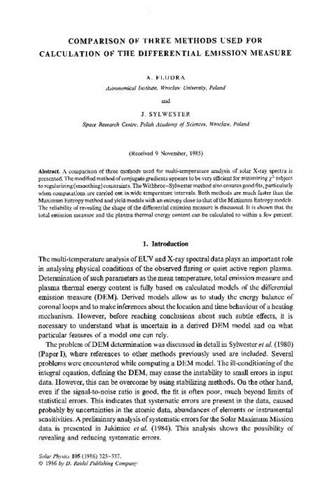 Pdf Comparison Of Three Methods Used For Calculation Of The