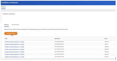 Conflict Of Interest Extend App Workday Marketplace
