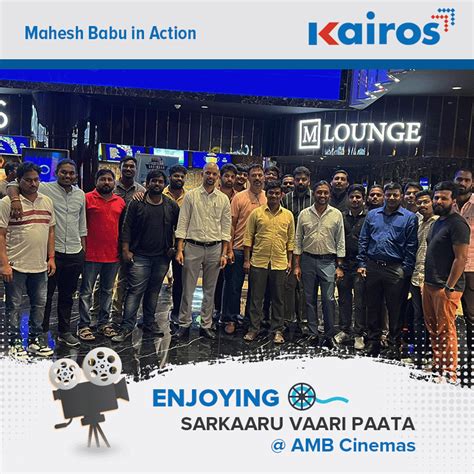 Kairos Technologies On Linkedin Kairos Kairostech Maheshbabu Sarkaaruvaripaata Movie