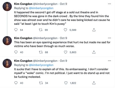 Comedian Kim Congdon Says She Was Sexually Assaulted By Fan At Show