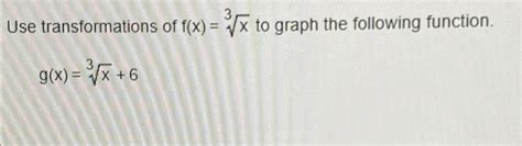 Solved Use Transformations Of F X X3 To Graph The Chegg