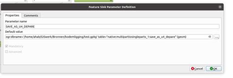 QGIS Model Designer Save Layer In Geopackage With Date Geographic