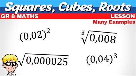 Decimal Fractions Grade Squares Cubes Roots YouTube