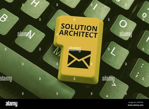 Handwriting Text Solution Architect Word Written On Design