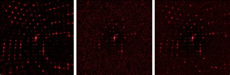 Simulated Diffraction Patterns Of A 5 Â 5 Â 5 Unit Cell Cubic Crystal